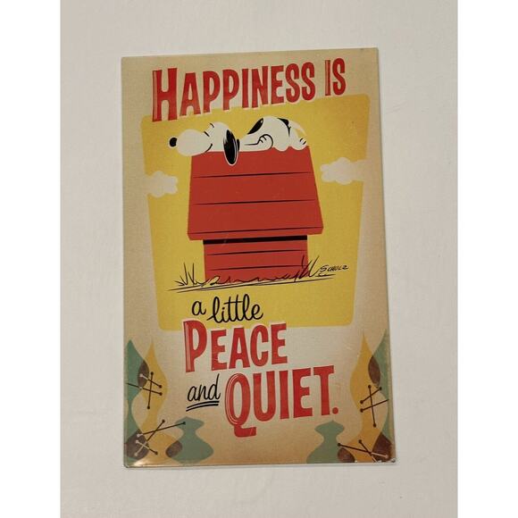 Hallmark | Art | Peanuts Hallmark Tin Sign Happiness Is A Little Peace ...